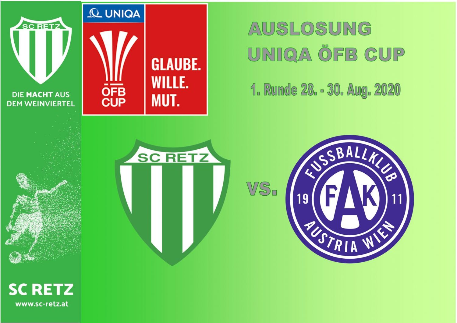 1. Runde im ÖFB UNIQA CUP – SC Mibag Retz