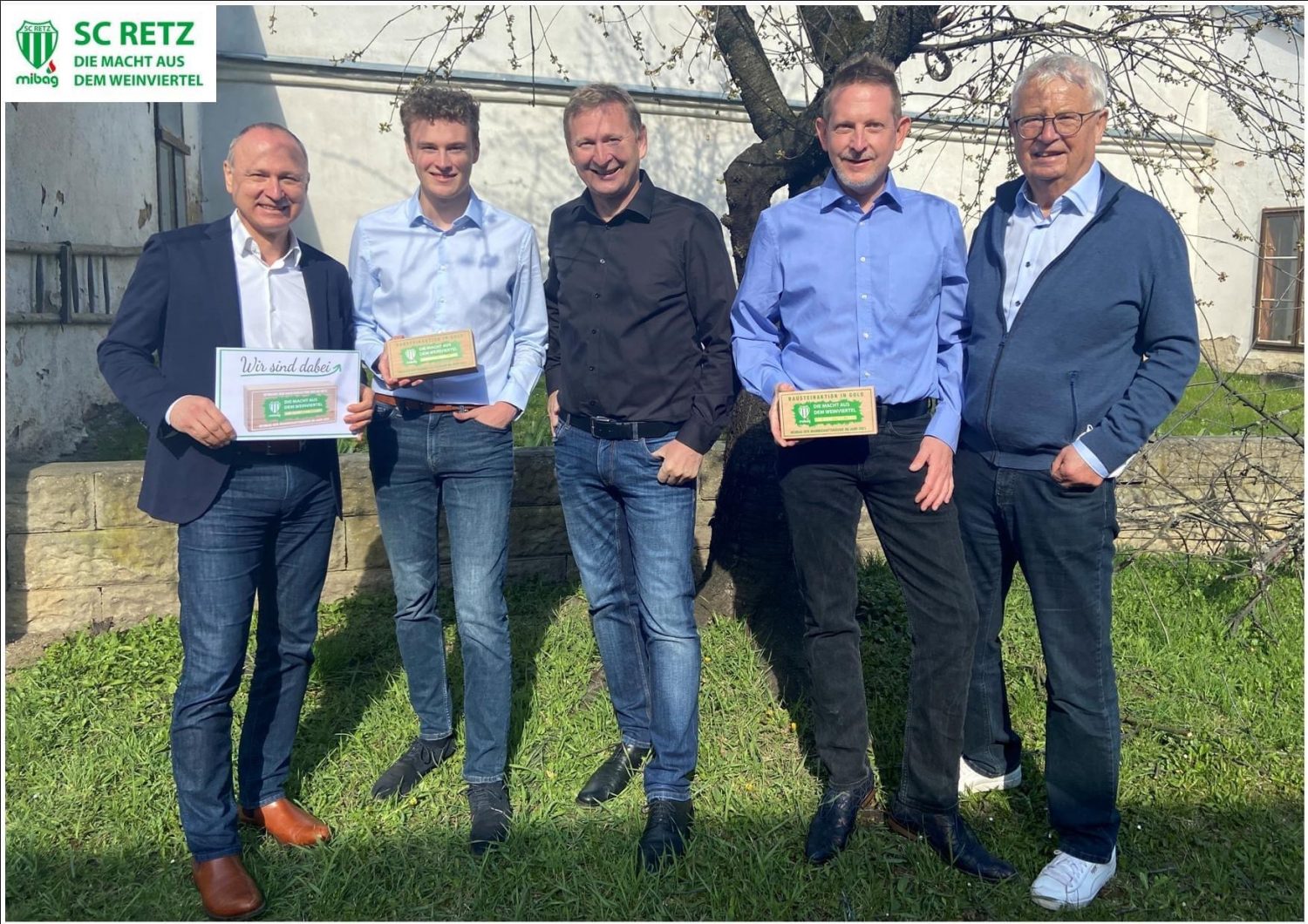 Gold-Baustein Fa. IMMOPLEX – SC Mibag Retz